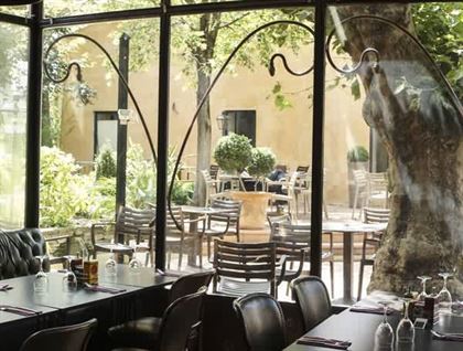 Restaurant in Provence, south of France. french cuisine provençale